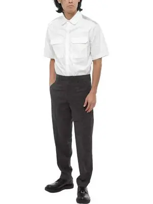 Neil Barrett Checked Slim-fit Trousers - Grey