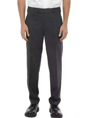 Neil Barrett Checked Slim-fit Trousers - Grey
