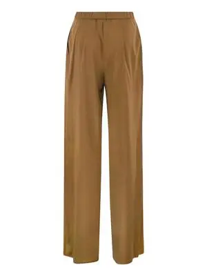 Max Mara Drawstring Wide-leg Trousers - Brown