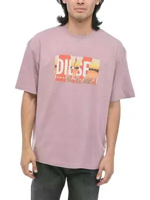 DIESEL® Logo-print T-shirt - Pink