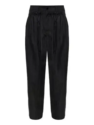 Isabel Marant Étoile Mayera Pinstripe Wool Trousers - Black