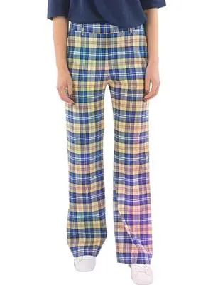 Woolrich Tartan-check Straight-trousers - Blue