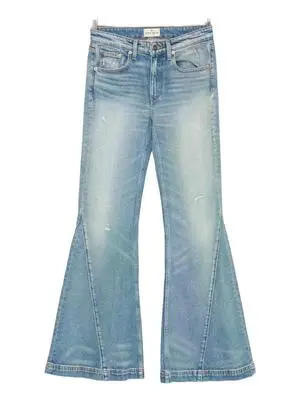 ANTIK DENIM Faded Flared-leg Jeans - Blue