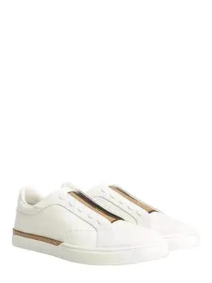 Fendi Elasticated Slip-on Sneakers - White