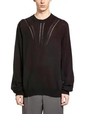 JIL SANDER Cut-out-detail Sweater - Black