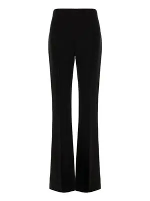 THE ROW Fabien Pressed-crease Trousers - Black
