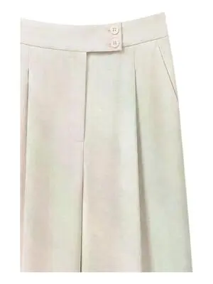 Eleventy Pleated Wide-leg Trousers - Neutrals