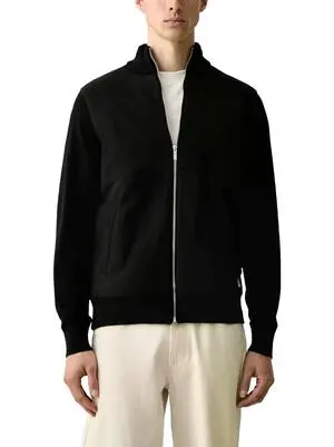 Karl Lagerfeld Logo-plaque Zip-up Jacket - Black