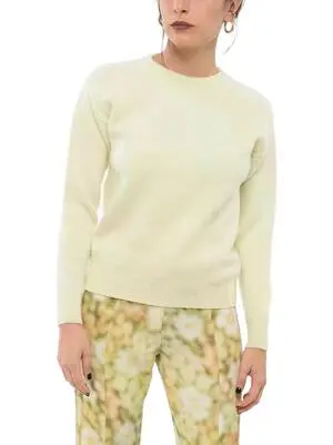SA SU PHI Cashmere Crew-neck Sweater - Yellow