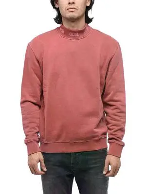 DIESEL® Mock Neck Sweatshirt - Red