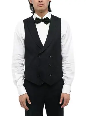 Corneliani Double-breasted Waistcoat - Black