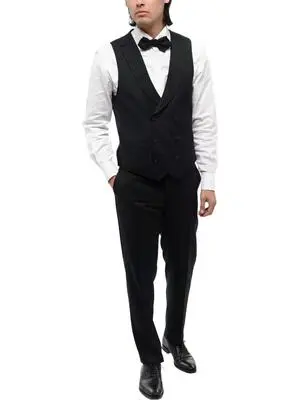 Corneliani Double-breasted Waistcoat - Black