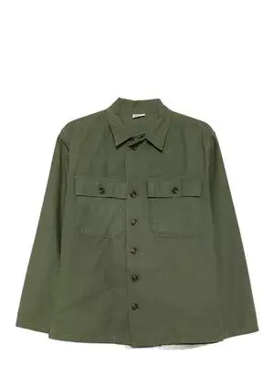 RESOLUTE Button-up Chest-pocket Jacket - Green
