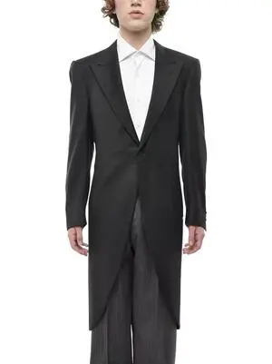 Corneliani Single-breasted Wool Morning Coat - Grey