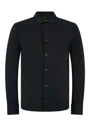MOORER Siena Long-sleeve Pocket Shirt - Black