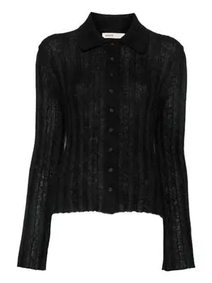 Khaite Ribbed-knit Card - Black