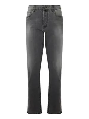 MOORER Faded Five-pocket Jeans - Grey