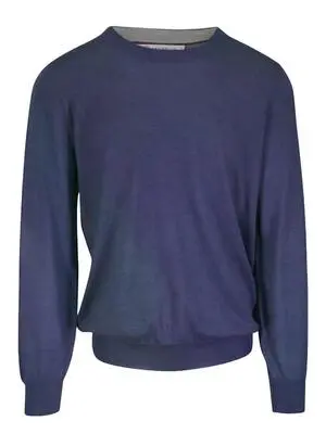 Brunello Cucinelli Crew-neck Cashmere Sweater - Blue