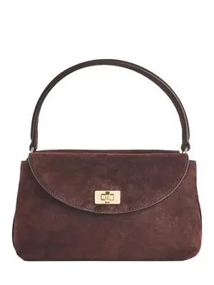 Sandro Mini Suede Le Grand Bazaar Top-handle Bag - Brown