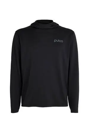 PULCO STUDIOS Hooded Performance Top - Black