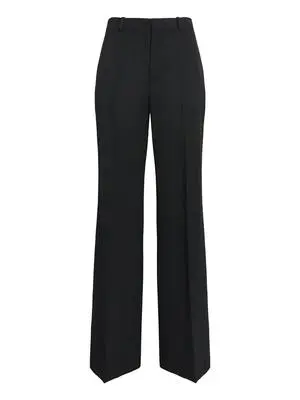Chloé Wool Flared Tailored Trousers - Black