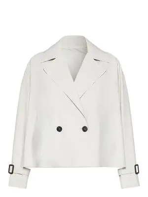 Max Mara Cropped Trench Jacket - Ivory