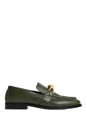 Bottega Veneta Leather Astaire Loafers - Green