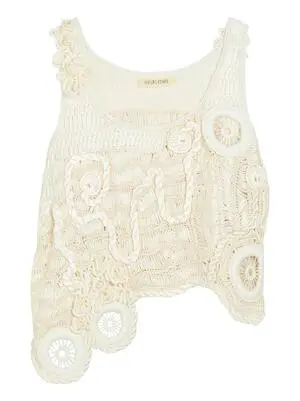 HEIRLOME India Woven Silk And Cotton-blend Top - Ivory