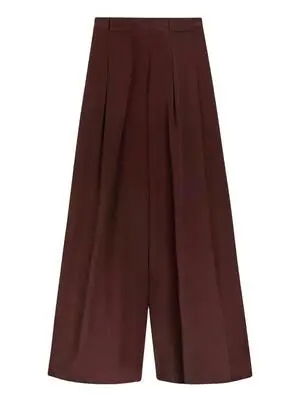 Momoni Aspen Wide-leg Trousers - Brown