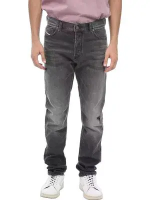 DIESEL® D-sark Distressed-detailing Straight-leg Jeans - Black