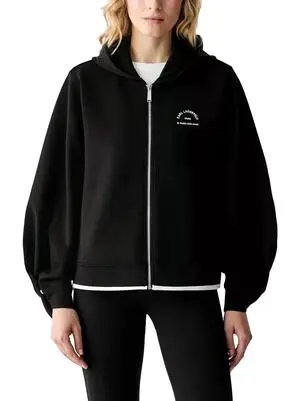 Karl Lagerfeld Rue St-guillaume Zip-up Hoodie - Black