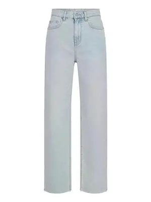 Liviana Conti Button-up Straight-leg Jeans - Blue
