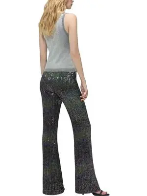 Missoni Sequin Embellished Flared Trousers Black