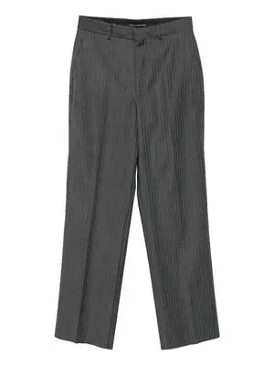 REVERES 1949 Pinstripe-pattern Straight-leg Trousers - Grey