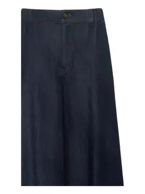 Max Mara Lampada Embroidered Wide-leg Jeans - Blue