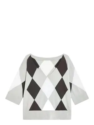 Liviana Conti Imperia Argyle-pattern Sweater - Grey