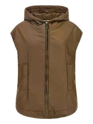 Max Mara The Cube Hooded Vest - Brown