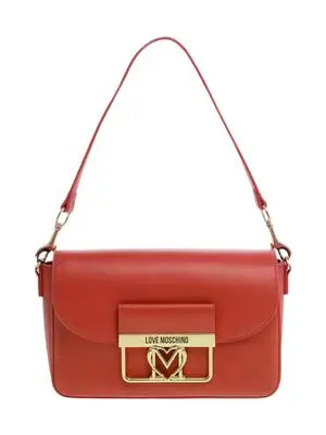Moschino Logo-plaque Shoulder Bag - Red