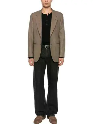 REVERES 1949 Houndstooth-pattern Blazer - Brown