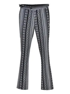 DAVID WEJ Dareski Tribal Print Side Adjuster Trousers – Multi - Grey