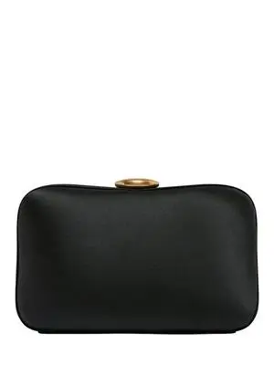 Lulu Guinness Satin Hayworth Clutch Bag - Black