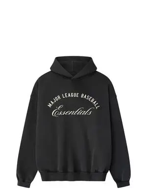 Fear Of God Essentials Logo-print Hoodie - Black