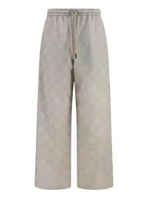 Off-White Arrows Monogram Wide-leg Trousers - Neutrals