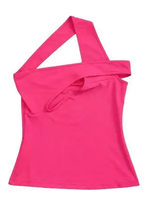 Ottolinger Asymmetric-shoulder Top - Pink