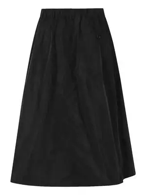 Aspesi Pleated A-line Midi Skirt - Black