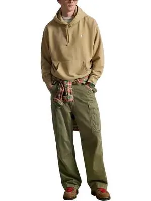 Polo Ralph Lauren Pony-embroidered Logo-print Hoodie - Neutrals