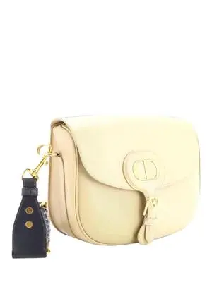 Dior Bobby Flap Bag Leather Large Crossbody Bag - Neutrals