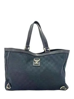 Gucci 2000s Gg Canvas Shoulder Bag - Black