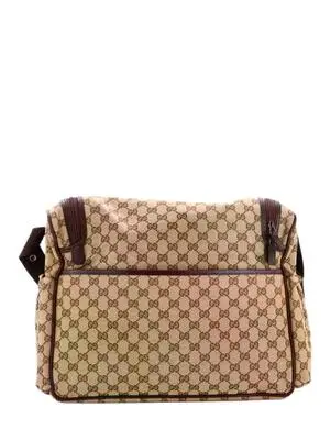 Gucci Gg Canvas Diaper Crossbody Bag - Brown