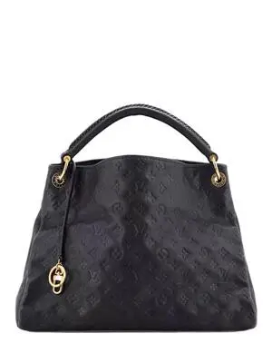 LOUIS VUITTON Artsy Handbag Monogram Empreinte Leather Mm Hobo Bag - Black